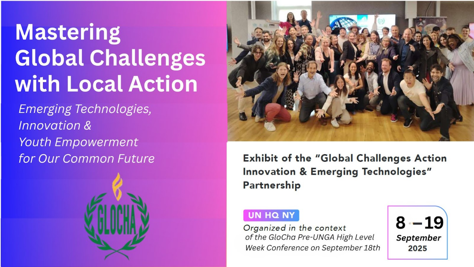 GloCha UN HQ NY Conference 2025 – Local Action for Global Challenges ...